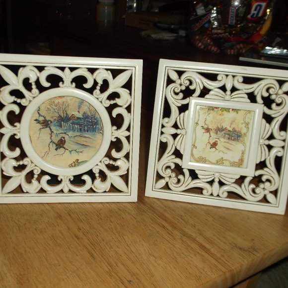 None | Accents | 2 Vintage Heavy Metal Frames | Poshmark